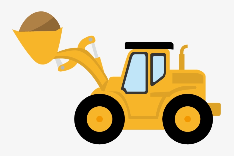 Shovel Clipart Cute - Bulldozer Clipart - 733x467 PNG Download - PNGkit