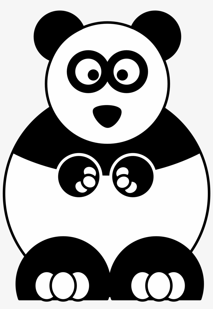 Kumpulan Gambar Hello Panda - Black And White Drawing Panda - 1185x1600 ...
