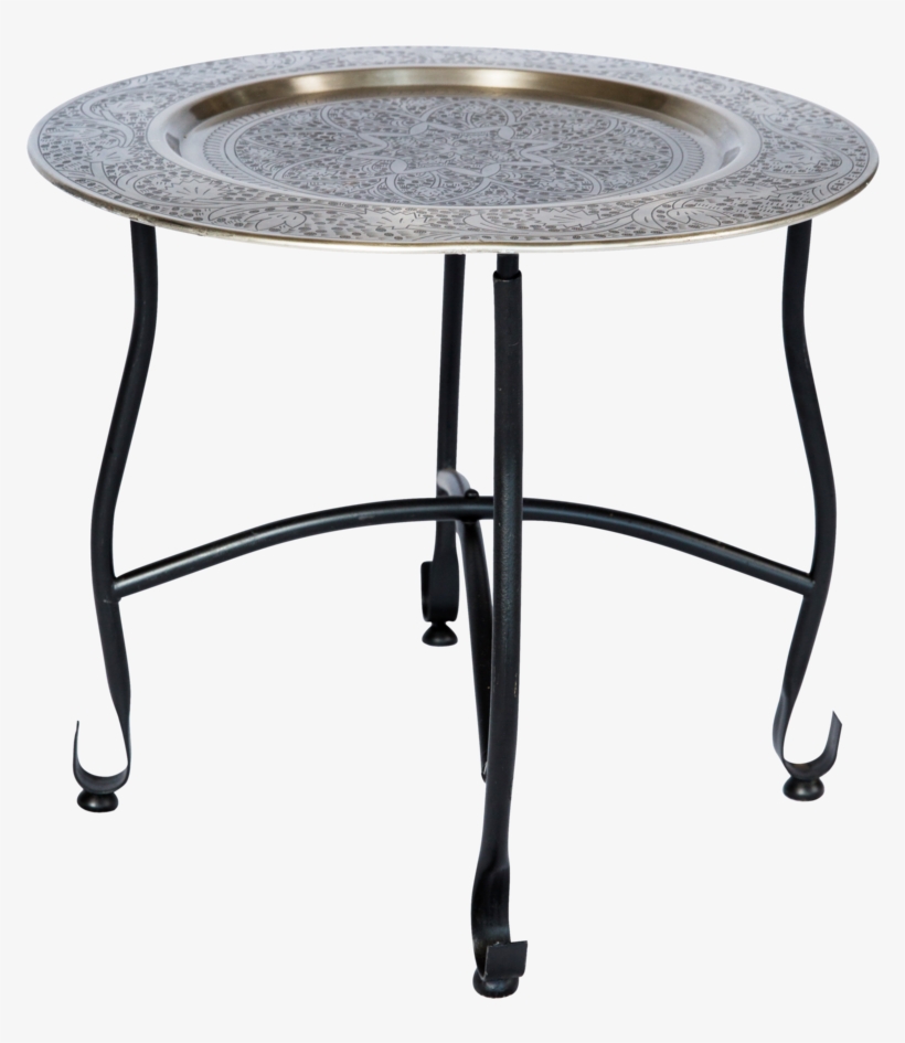 Silver Tray Top Side Table - 1000x1500 PNG Download - PNGkit