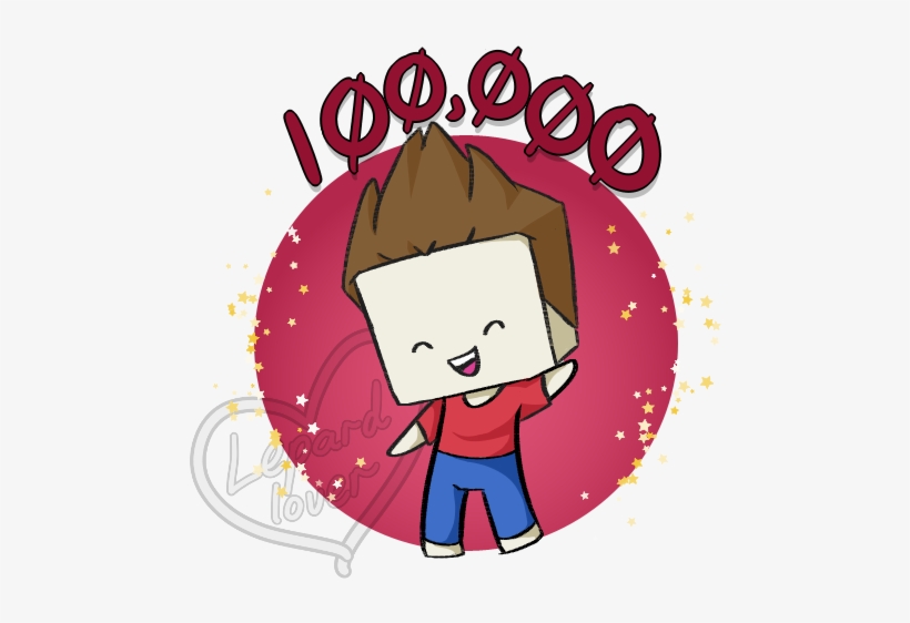 “@pixlpit Hit 100k On His Gaming Channel Today So I - Cartoon - 500x500 ...