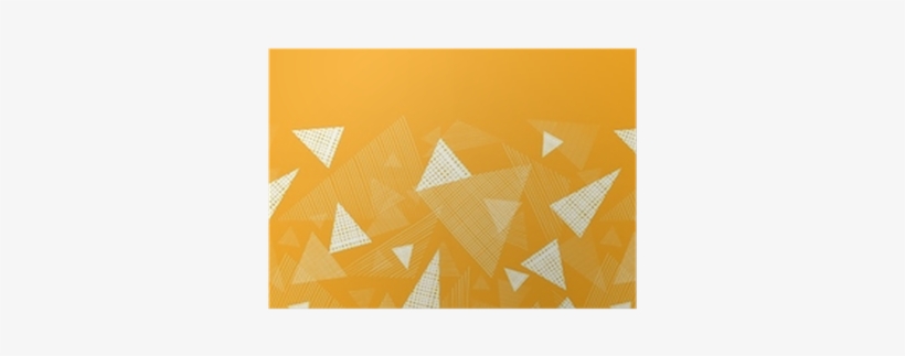 Vector Yellow Textured Triangle Horizontal Border Seamless - Triangle ...
