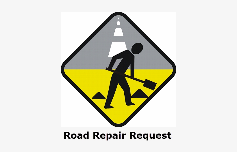 Human Working Sign - Road Maintenance Icon - 438x482 PNG Download - PNGkit