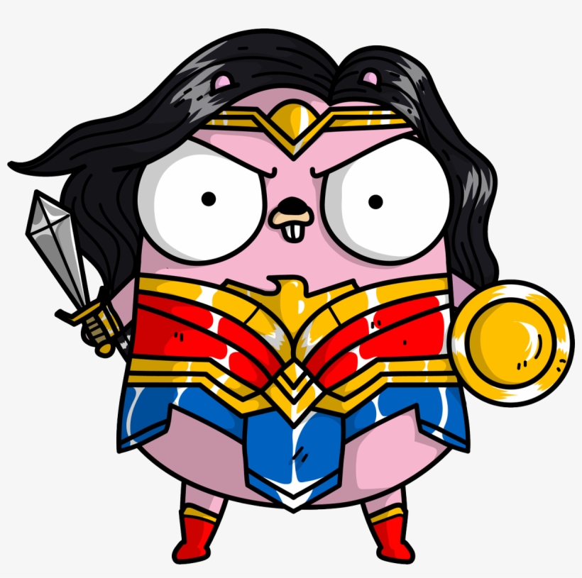 Ashley Mcnamara On Twitter - Gopher Wonder Woman - 1200x1135 PNG ...