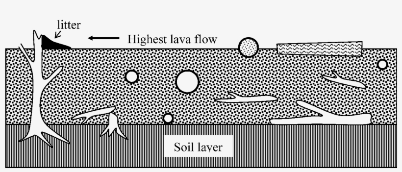 Diagram Showing Features Produced By A Lava Flow Overwhelming - Block ...