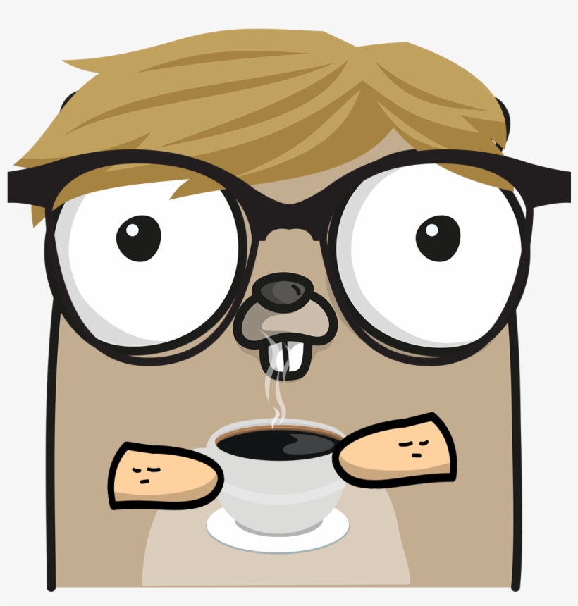 Gopher With Glasses - 1300x1300 PNG Download - PNGkit