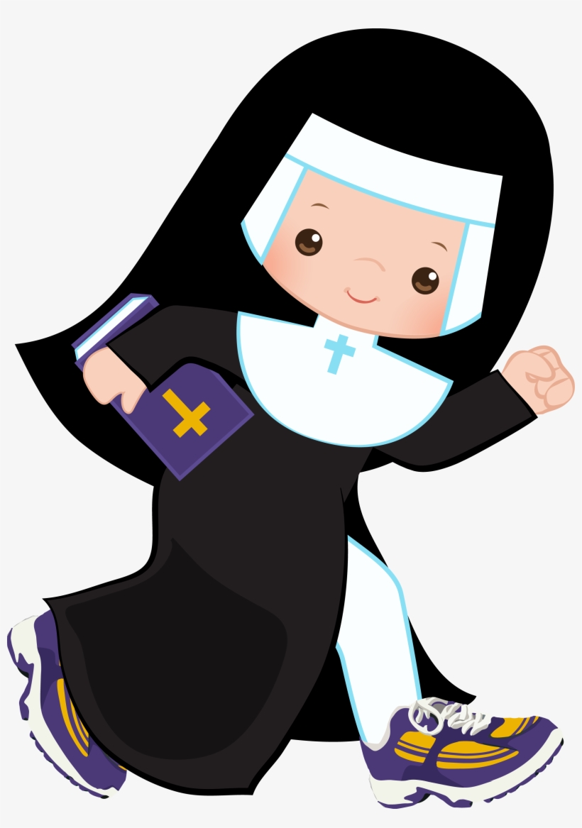 Image Transparent Stock Racewire Nun K - Nuns Running Clipart ...