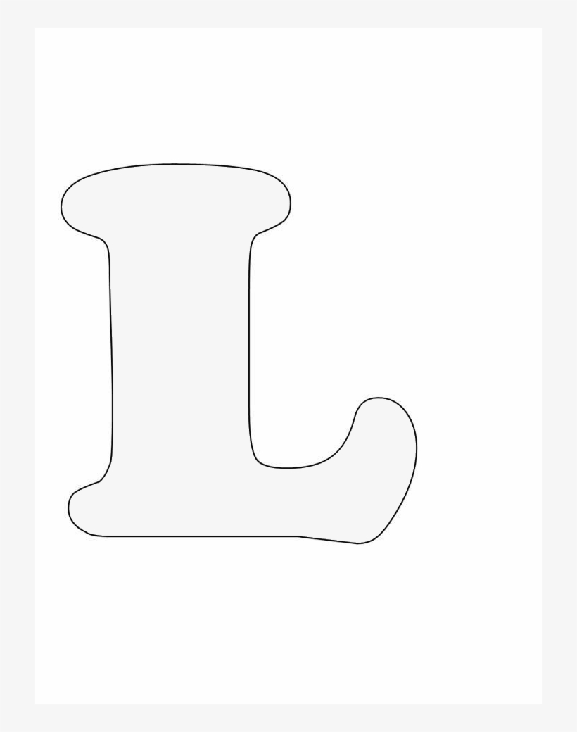 Download Transparent Moldes Letras - Molde Da Letra L - PNGkit