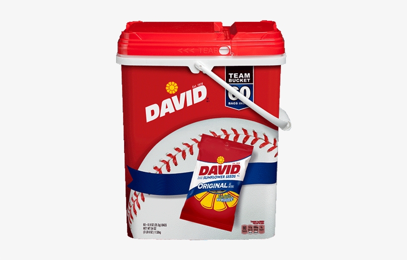 David Team Bucket Original Sunflower Seeds 60 Ct Bags - 500x500 PNG ...