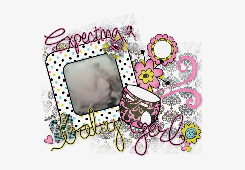 Expecting A Baby Girl2 - Picture Frame - 548x500 PNG Download - PNGkit