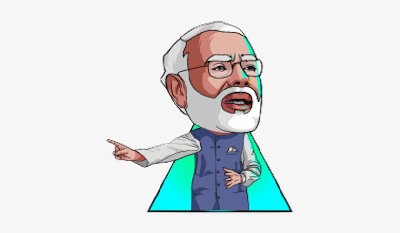 Narendra Modi Stickers Messages Sticker-4 - Animated Simple Photo Of ...