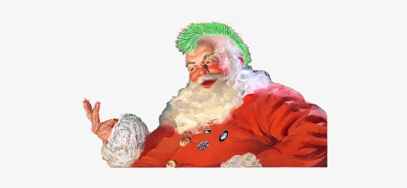 The Punk Rock Advent Calendar - Punk Rock Santa Claus - 500x300 PNG ...