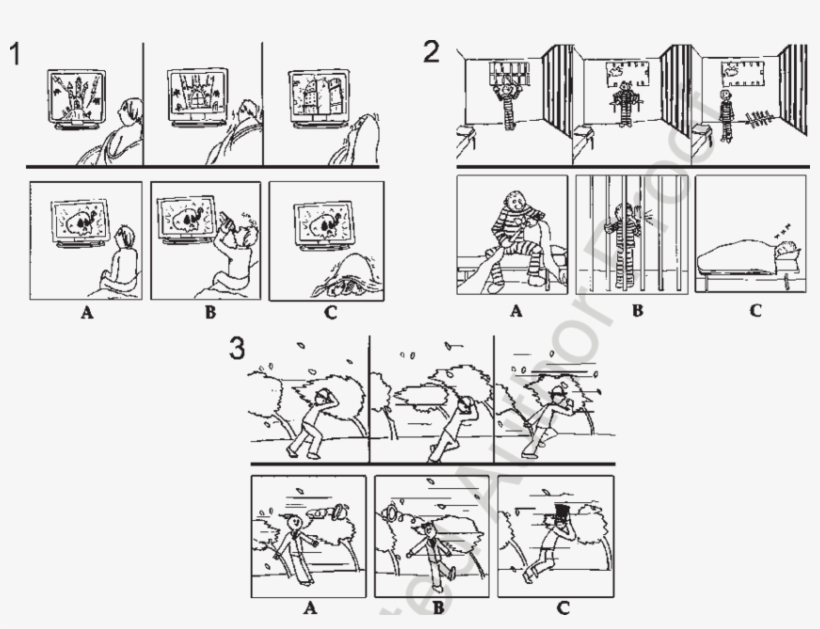 Comic Strip From The Story Based Empathy Task. 1) Emotion - Test D ...