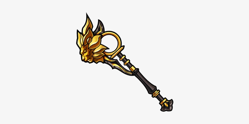Gear-golden Beast Staff Render - Cartoon - 380x380 PNG Download - PNGkit