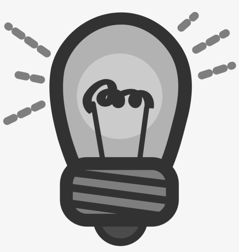 Lightbulb Gray - Light Bulb Clip Art - 900x900 PNG Download - PNGkit
