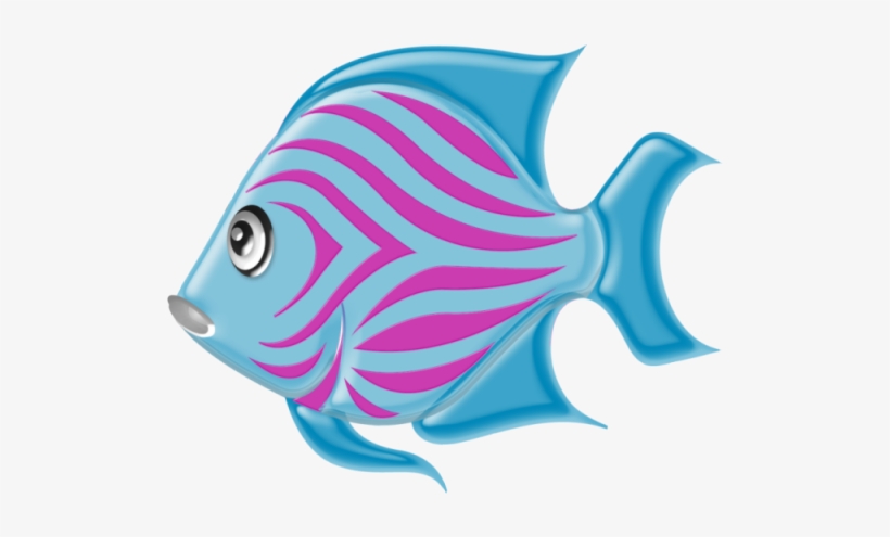 Element 15 - Pink And Blue Fish Clipart - 516x422 PNG Download - PNGkit