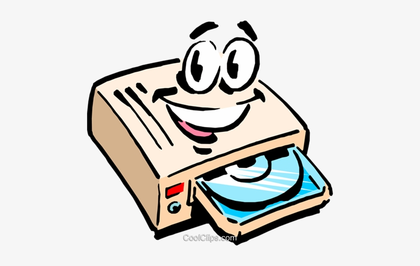 Cartoon Cd-rom Drive Royalty Free Vector Clip Art Illustration - Cd ...