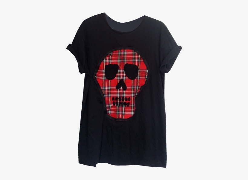 Pretty Disturbia Tartan Patch Skull - Pretty Disturbia - 558x640 PNG ...