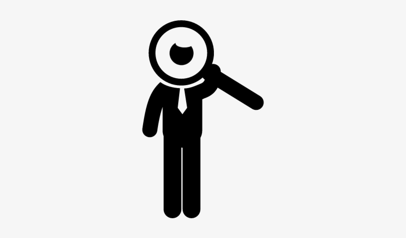 Download Transparent Searching A Businessman Vector - Man Searching ...