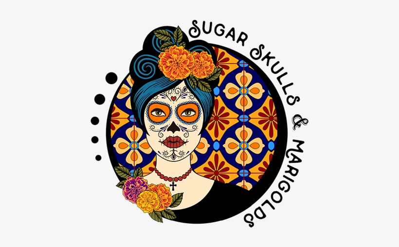 Sugar Skulls And Marigolds - Sugar Skull Coloring Book: Da De Los ...