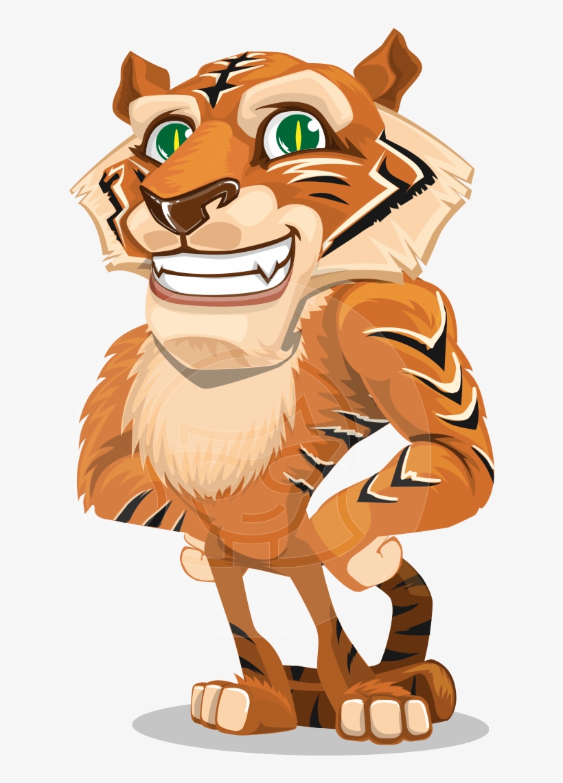 Tiger Bone - Tiger Cartoon Illustration Png - 867x1060 PNG Download ...