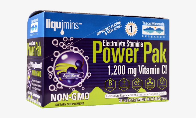 Trace Minerals Electrolyte Stamina Power Pak Acai Berry - Power Pak ...