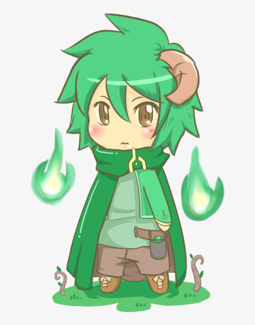 Earth Chibi Forest - Chibi Boy With Green Hair - 765x1043 PNG Download ...