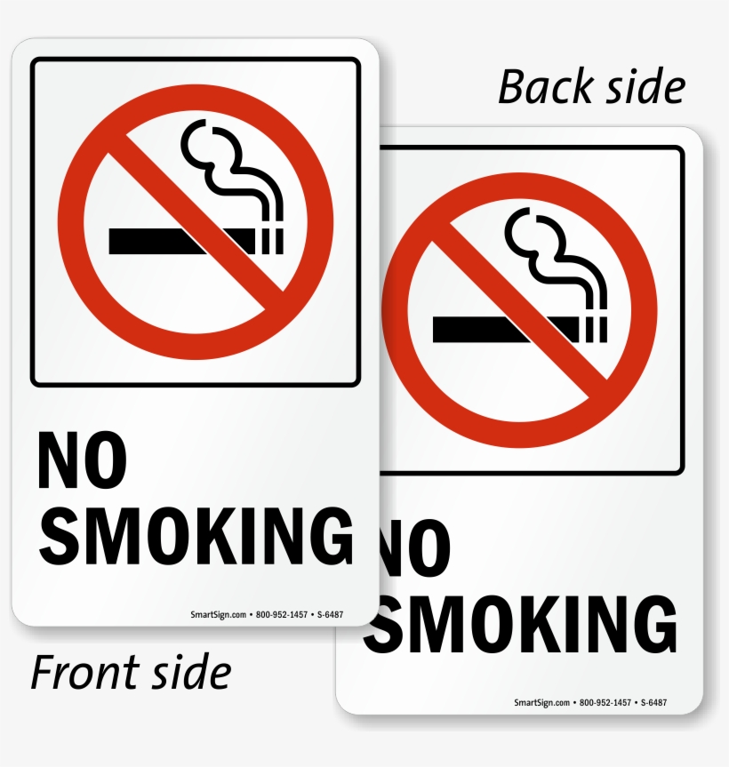 Twincal™ 2 Sided Window Decals - No Smoking Restricted Area - 800x783 ...