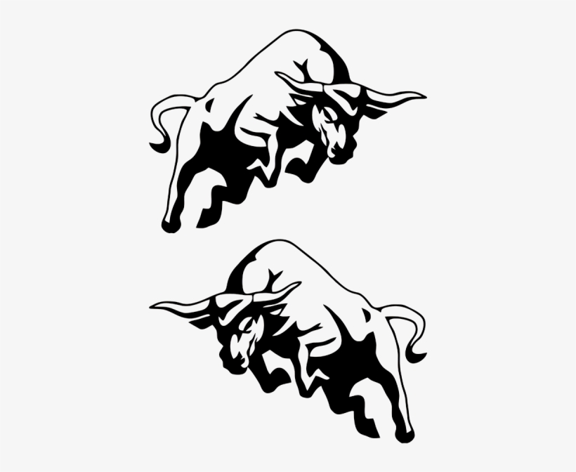 Picture Transparent Download Bull Transparent Sticker - Black And White ...