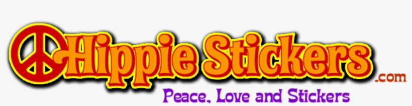 Hippie Stickers - Hippie Car Sticker - 880x185 PNG Download - PNGkit