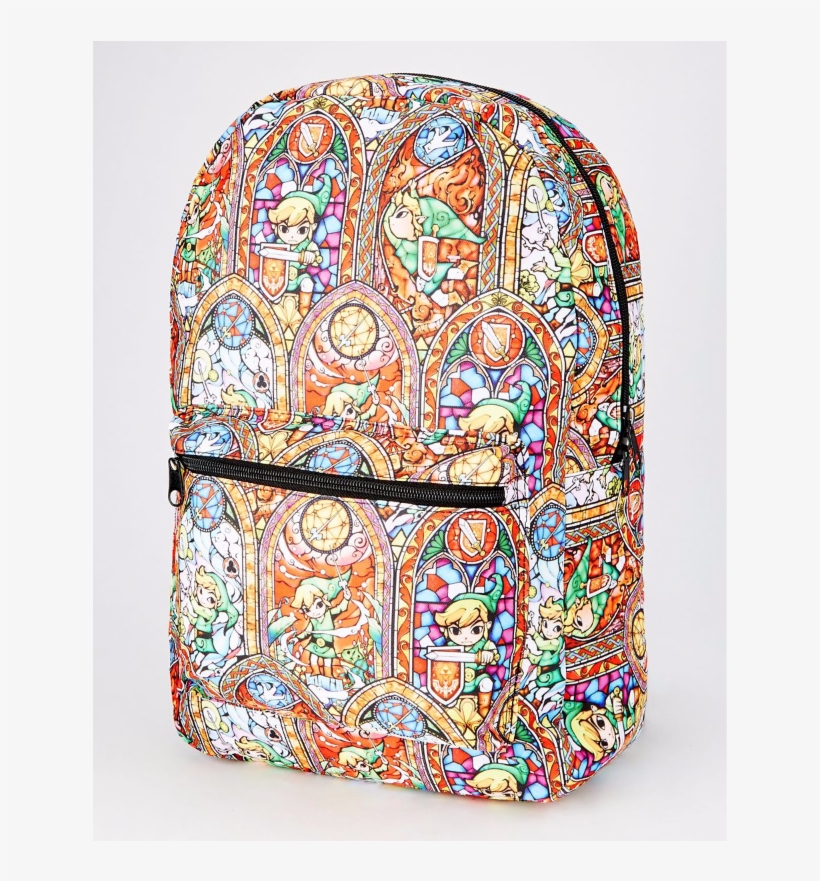 Download Transparent Legend Of Zelda Stained Glass Link Backpack, Now ...