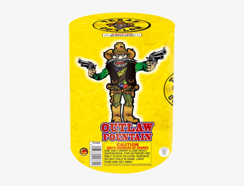 Outlaw Fountain - Texas Outlaw Fireworks - 467x570 PNG Download - PNGkit