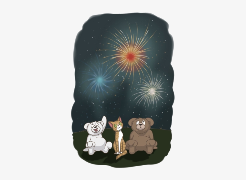 Teddy Bears Watching Fireworks - Teddy Bear Watching Fireworks ...