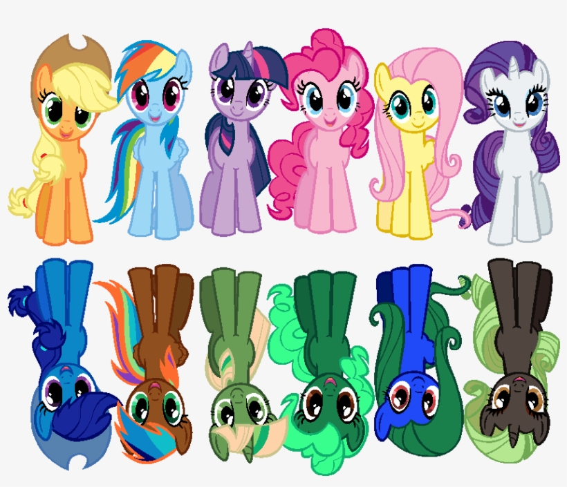 Applejack, Fluttershy, Inverted, Inverted Colors, Mane - My Little Pony ...