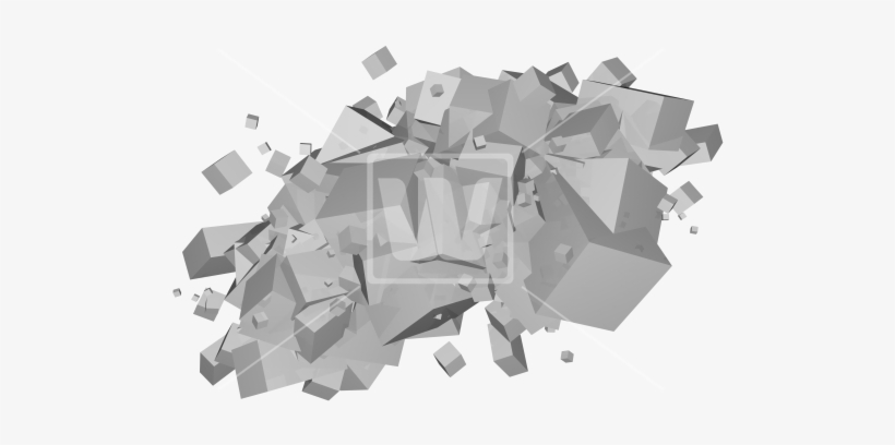 Gray Cubes Png Isolated - Origami - 550x366 PNG Download - PNGkit