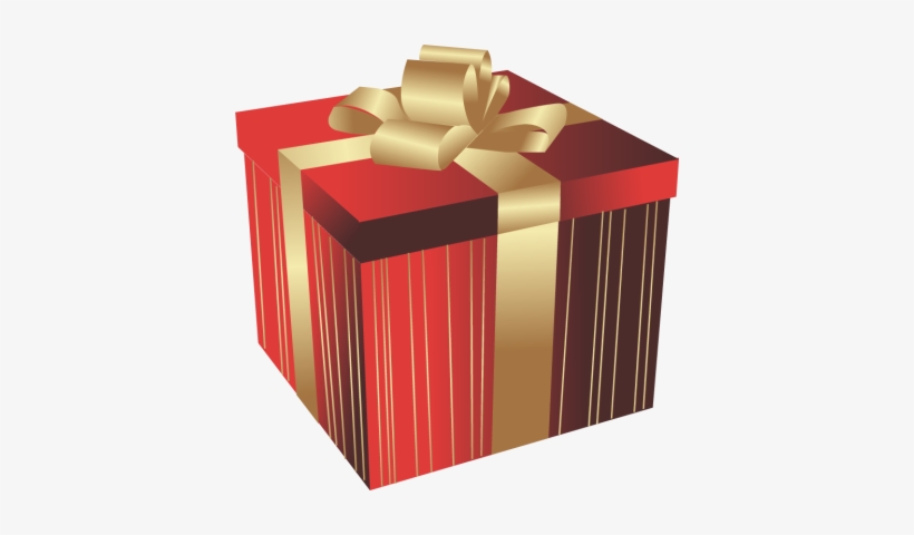Open Christmas Gift Png Big Red Gift Box With Golden - Big Gift Box ...