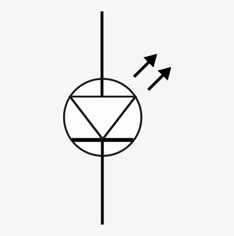 Light-emitting Diode Electronic Symbol Laser Diode - Symbol Of An Led ...