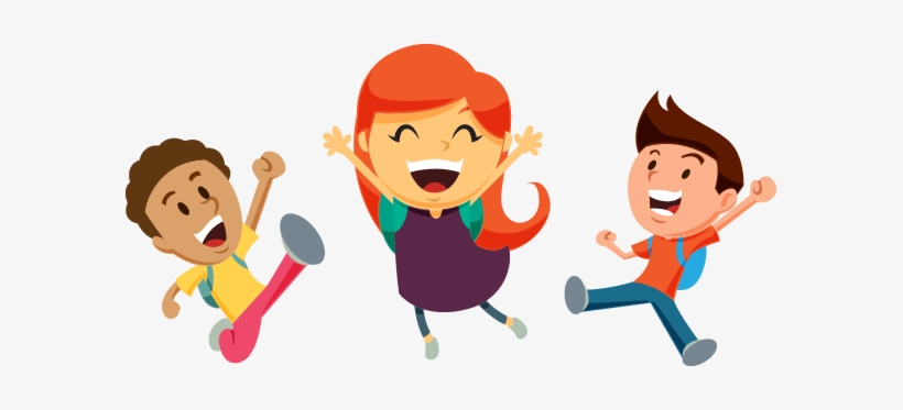 Three Kids Cheering - Children Cheering Clipart - 591x293 PNG Download ...