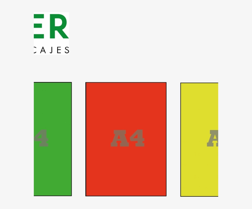 500 Hojas A4 Colores Rojo, Verde O Amarillo - Folio De Colores ...