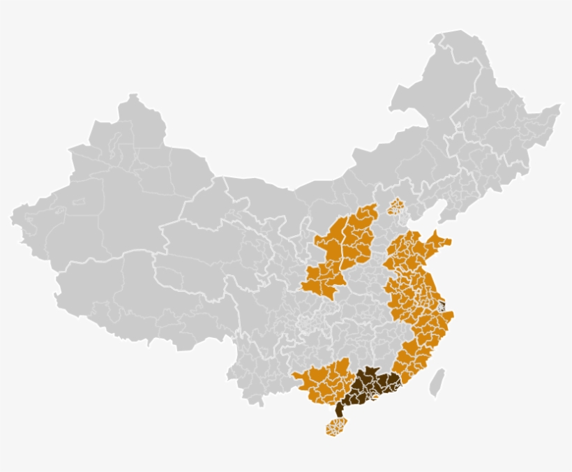 It Visualizes Both The Provinces And Cities Borders - Map Of China ...