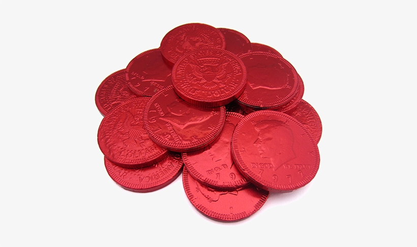 Fort Knox Red Milk Chocolate Coins - Fort Knox Milk Chocolate (brown ...