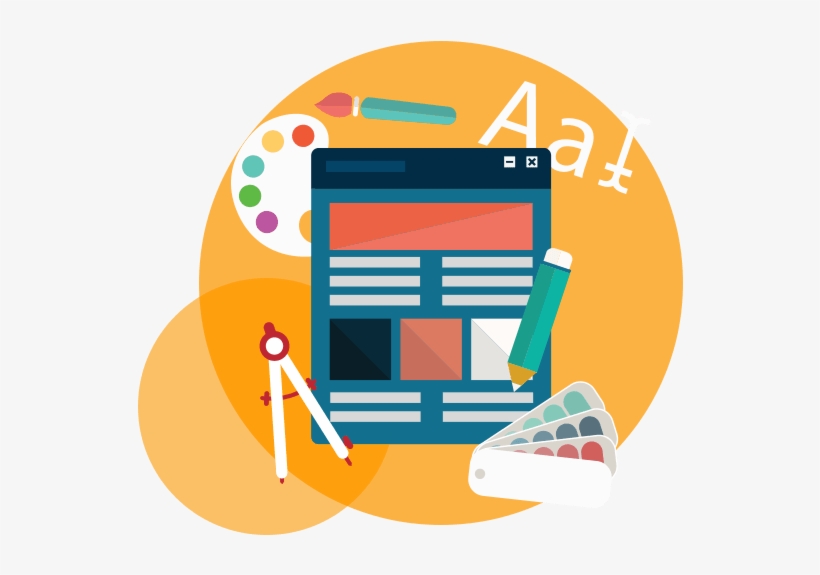 Website Layout And Designs - Graphic Design - 573x498 PNG Download - PNGkit