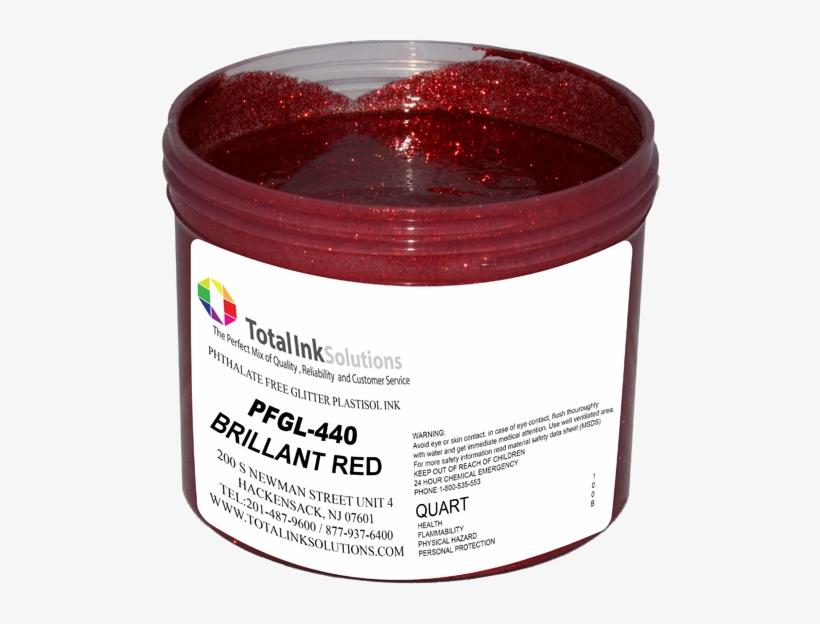 Brilliant Red Super Glitter Infused Ink - Ink - 500x544 PNG Download ...