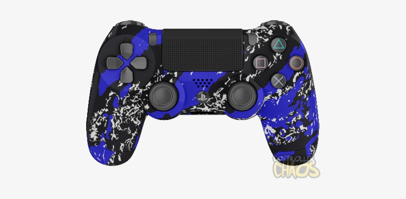 Authentic Sony Quality - Blue Splatter Ps4 Controller - 474x340 PNG ...