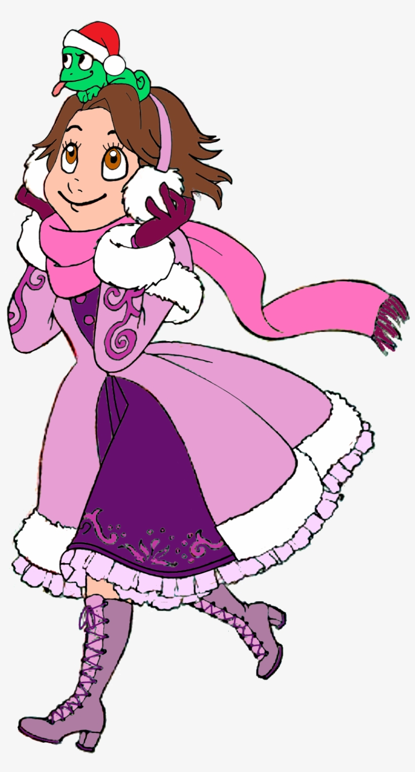 Rapunzel & Pascal At Christmas - Rapunzel Christmas Png - 851x1537 PNG ...