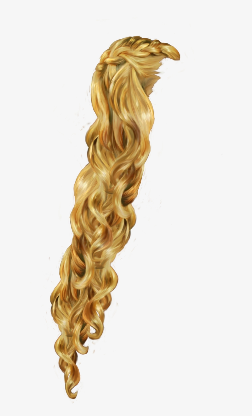 Sad Rapunzel Inside Castle Stock Vector - Rapunzel Hair Png - 628x1273 ...