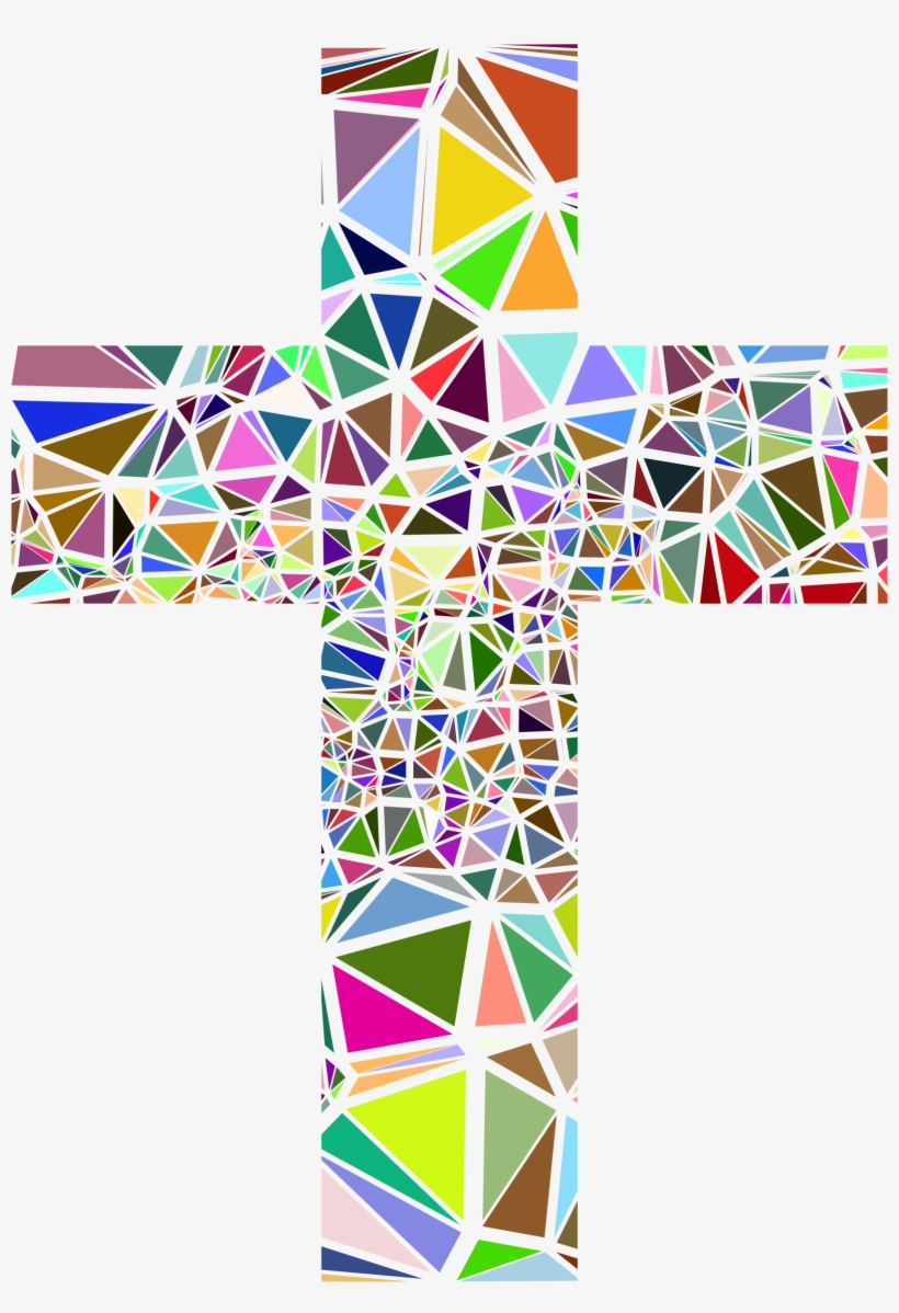 Png Royalty Free Low Poly Cross Big Image Png - Crosses With No ...
