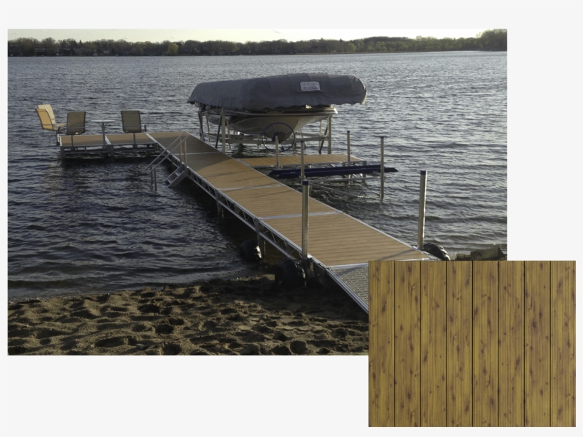 Shoremaster Ts9 With Wood Grain Decking - Deck - 1204x845 PNG Download ...
