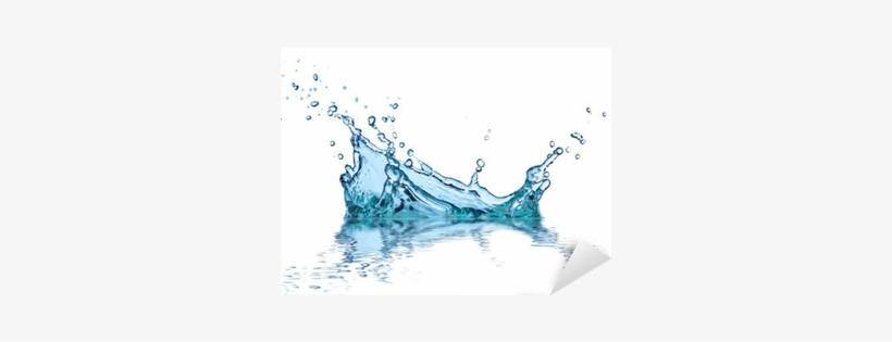 Water Splash, Isolated On White Background Sticker - Water Refresh ...
