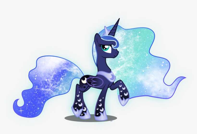 Xebck, Galaxy, Princess Luna, Rainbow Power, Rainbow - 5000x2979 PNG ...