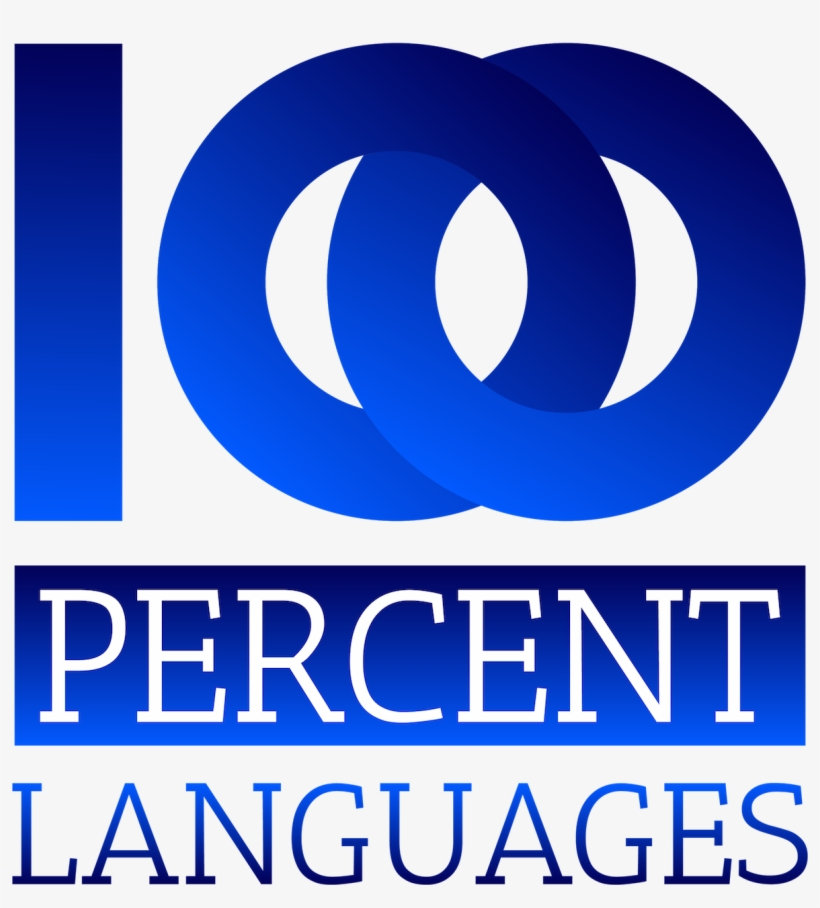 100 Percent Languages Logo No White Background Paul - Illustration ...